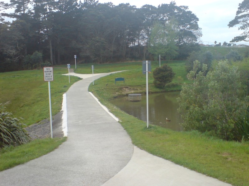 Unsworth Reserve Cycle Path - To Be Continued - Bike Auckland