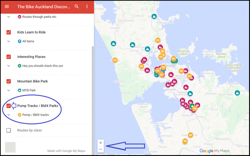 Bike Auckland's Discovery Map - Bike Auckland