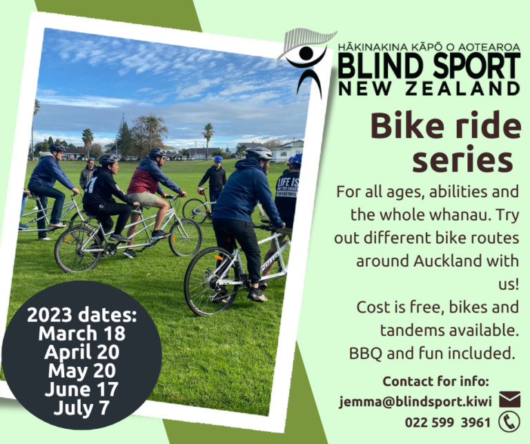 Blind Sport Fun Cycle Series - Bike Auckland