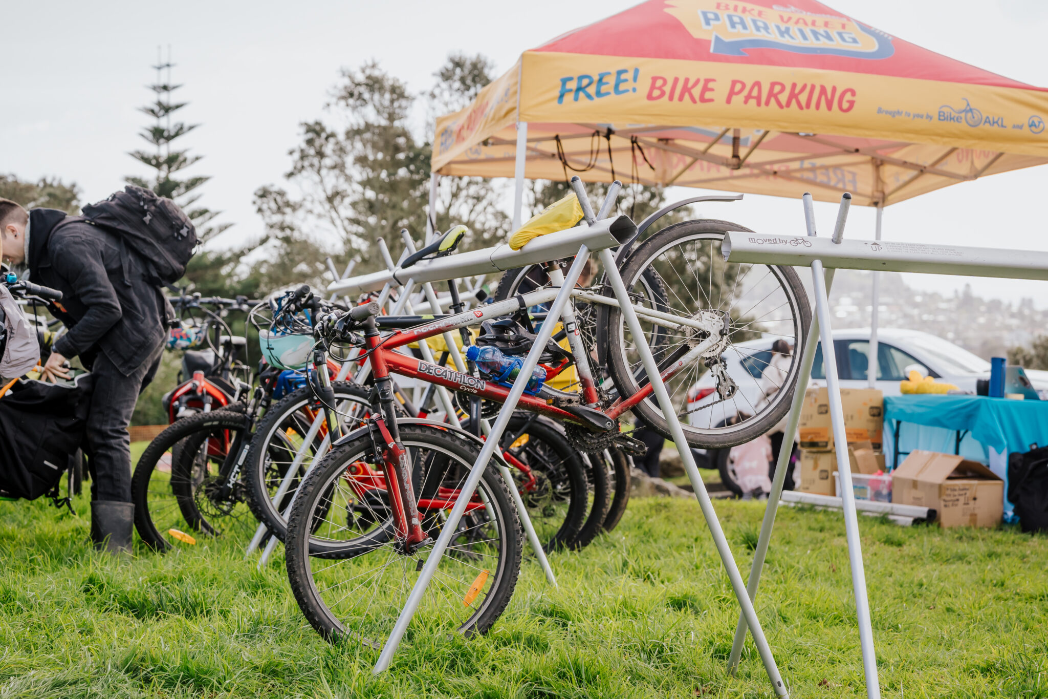 Bike valet - Puketāpapa Manu Aute Kite day - Bike Auckland