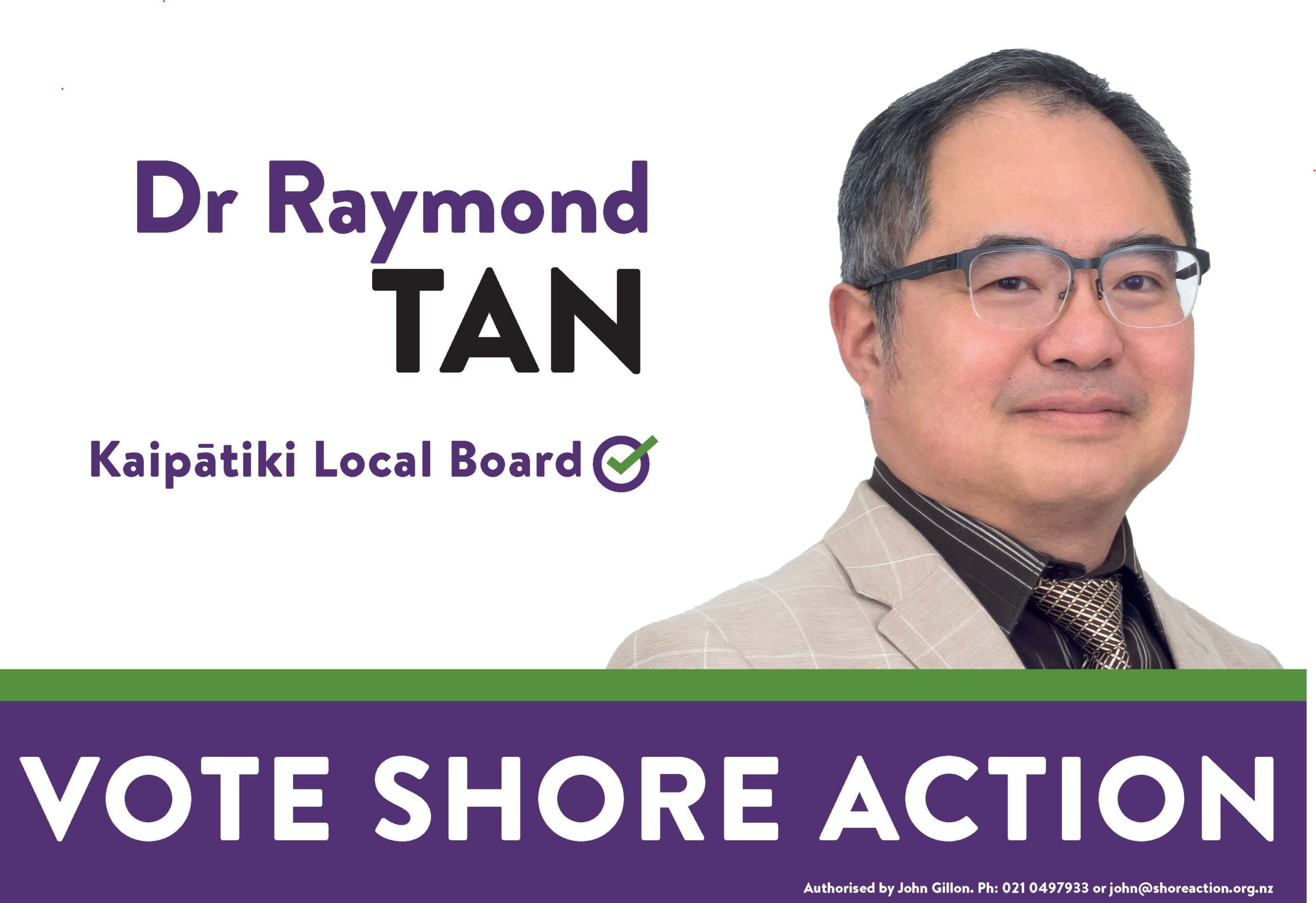 Kaipatiki Local Board candidate Raymond Tan: Bike Pledge - Bike Auckland